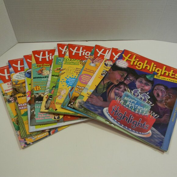 Highlights | Other | 9 Unused Highlights Magazines 212014 Reading ...